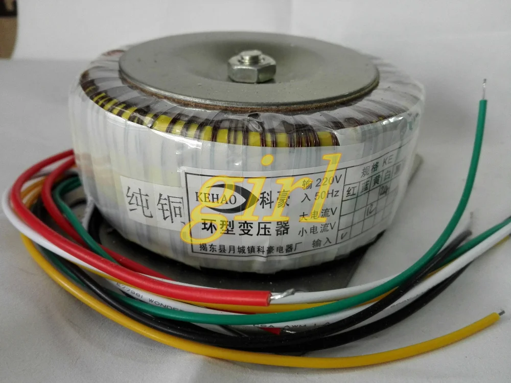 Ring transformer: dual 24V'dual 12V single 6V:200W: output dual set 24V ...