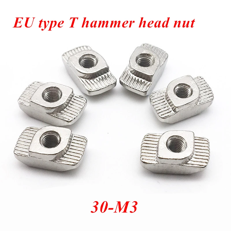 100pcs-M3-t-nut-30-m3-Hammer-Head-Fasten-Nut-T-Fastener-Sliding-Nut ...