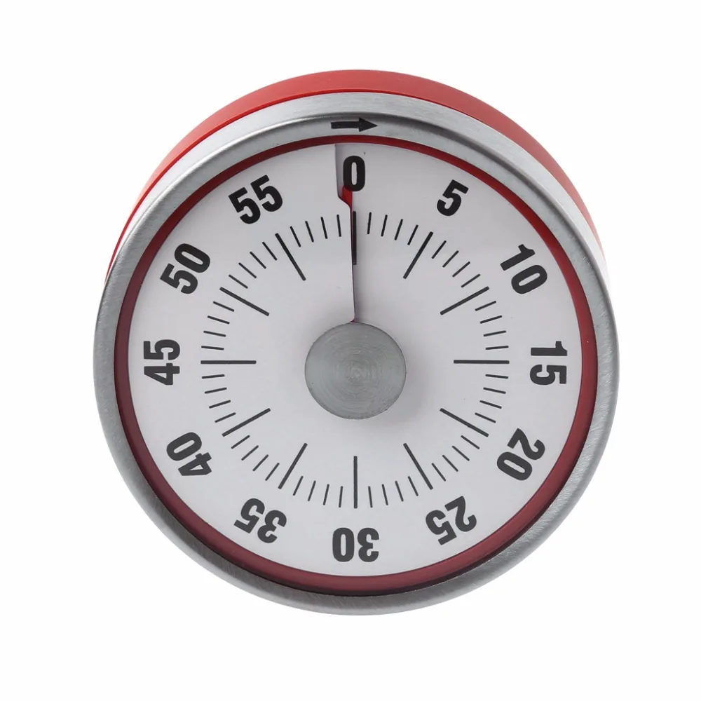 Stainless Steel Magnets Fridge Kitchen Timer Clock Mechanical Reminder ...