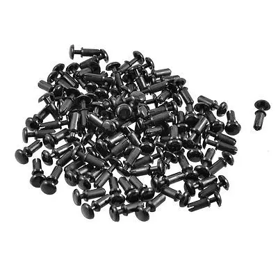 200 Pcs PCB 8.0mm Push in Height Nylon Retainer Clips Fasteners Rivets ...