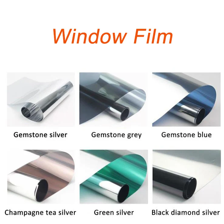 50cmx1m-Waterproof-Window-Film-One-Way-Mirror-Silver-Insulation ...