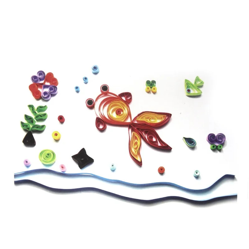 Underwater World Peixe Modelo Pintura Arte Quilling Papel Ofício ...