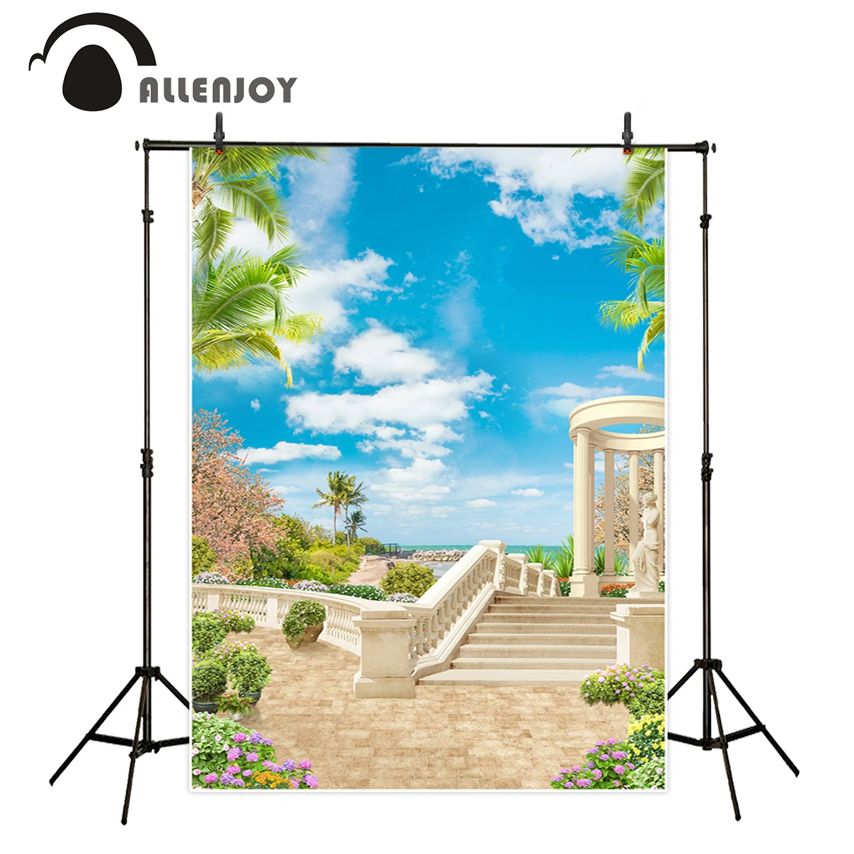 Allenjoy Roman Holiday vinyl backdrops for photography sky tropical ...