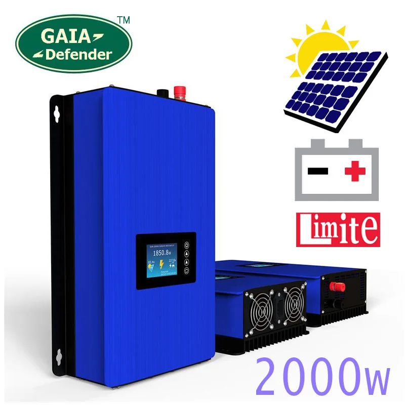2000W Battery Discharge Power Mode/MPPT Solar Grid Tie Inverter with ...