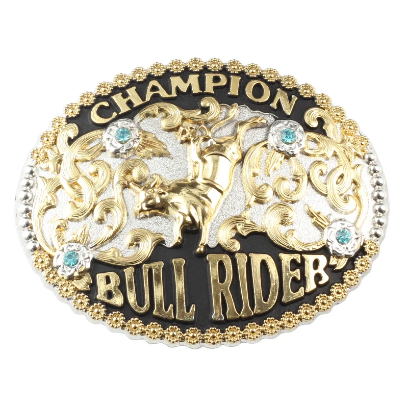 Bullfighting Buckle Golden Pattern Dichroic Alloy Belt Acessories ...