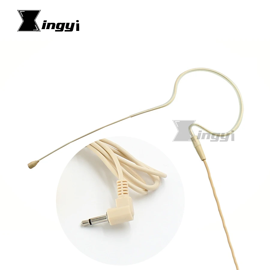 Invisible-Flesh-Color-Single-Earhook-Condenser-Microphone-3-5mm-Plug ...