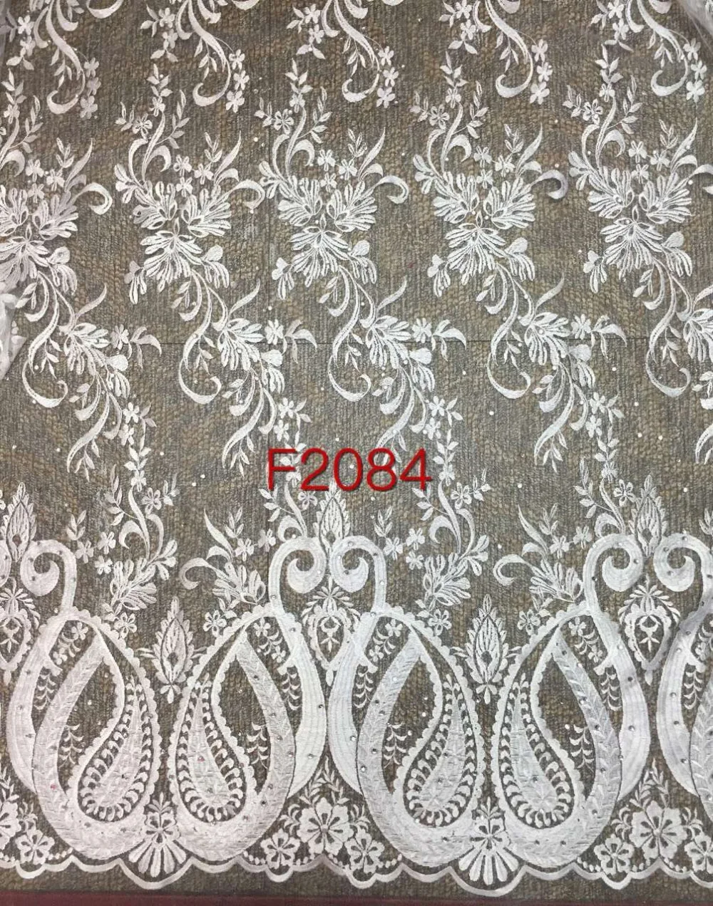 Alta calidad nigeriana Encaje tela l1826 1 blanco guipure Encaje para ...