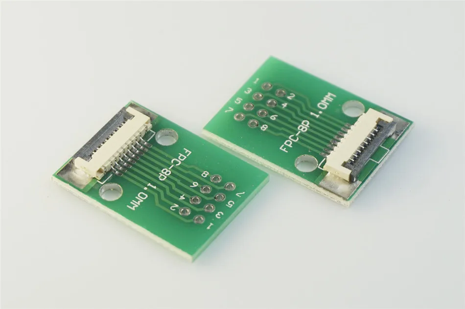 DIY FPC FFC 8 PIN 1.00 mm pitch Connector SMT Adapter to 2.54 mm Space ...