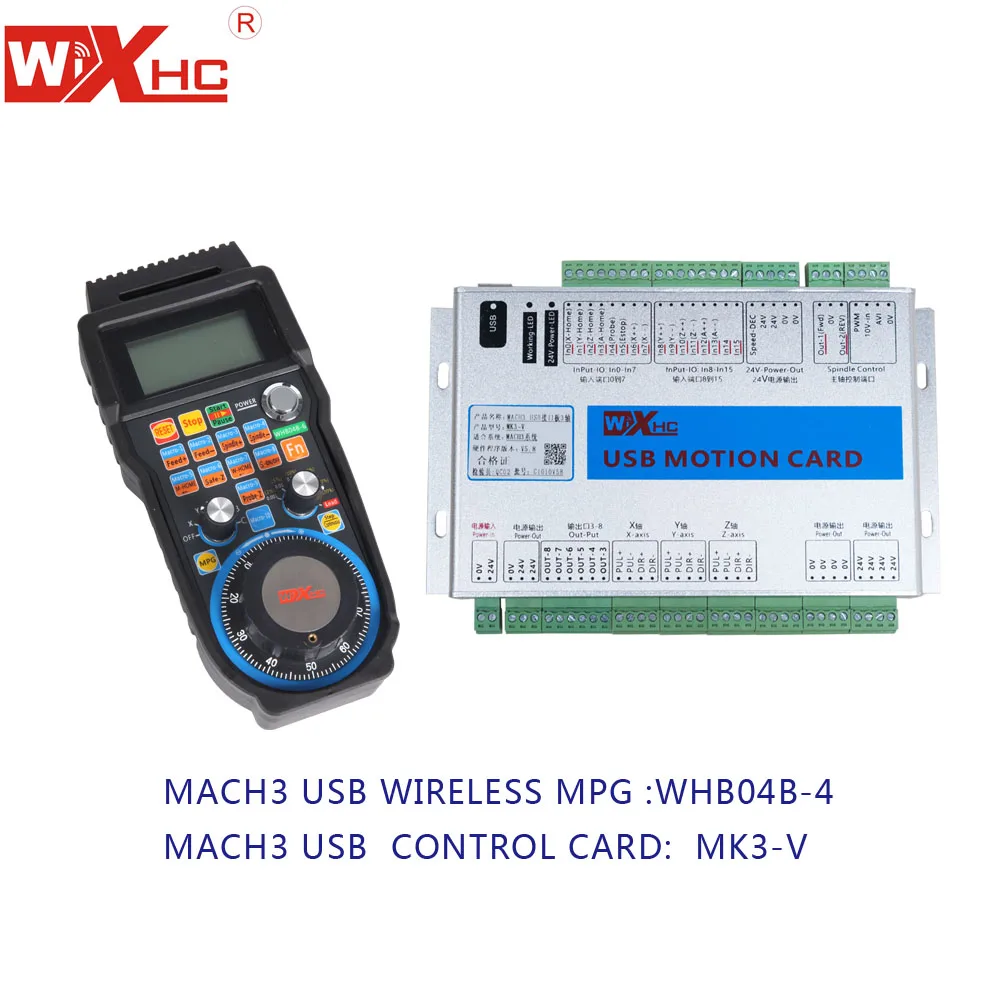 WiXHC Mach3 de fábrica, control remoto inalámbrico cnc, tarjeta de control remoto inalámbrico ...
