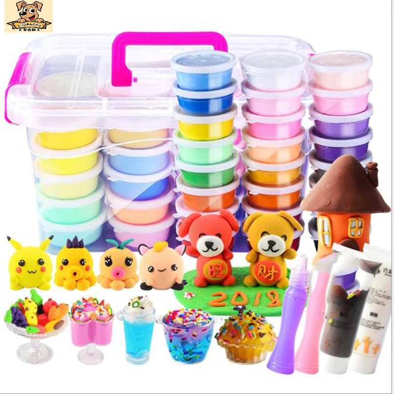 Soft Lightweight Clay Modelling Clay DIY Toys Nontoxic Safe Malleable ...