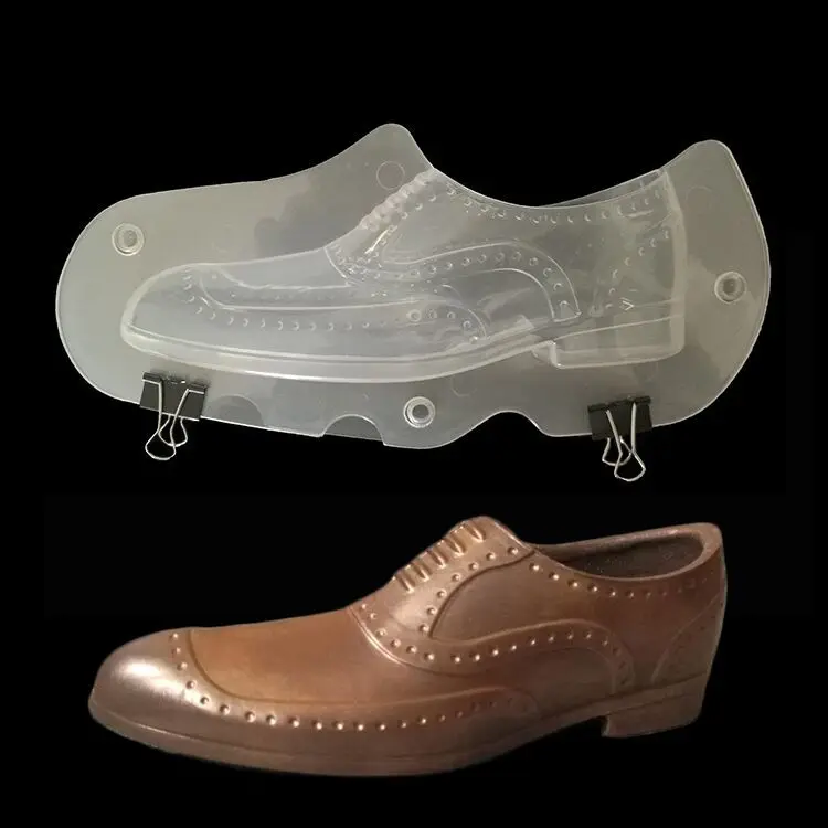 New Design 3D Men Men's Shoes Shape Plastic Chocolate Mold ...
