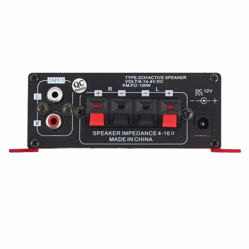 Neoteck Mini Hi-Fi Stereo 12V Mini Car Stereo Audio Stereo Bass ...