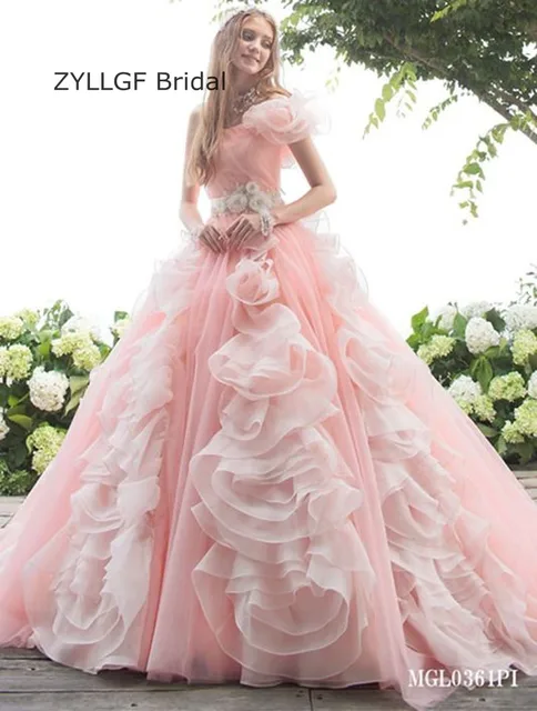 ZYLLGF Bridal Fluffy Prom Dresses Ball Gown Organza Oriental Special ...