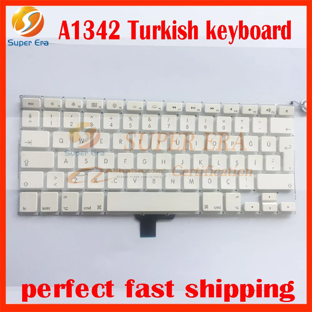 A1342 Turkish Turkey TR TY keyboard for macbook 13.3'' white 2009 ...