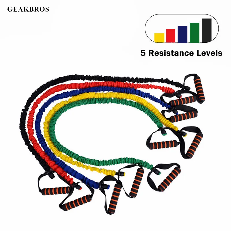 Resistance Bands Fitness Equipment Pull Rope Latex Crossfit Pilates ...