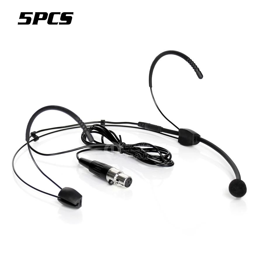 5pcs Professional Mini Xlr 4 Pin Ta4f Head-mounted Headset Microphone ...