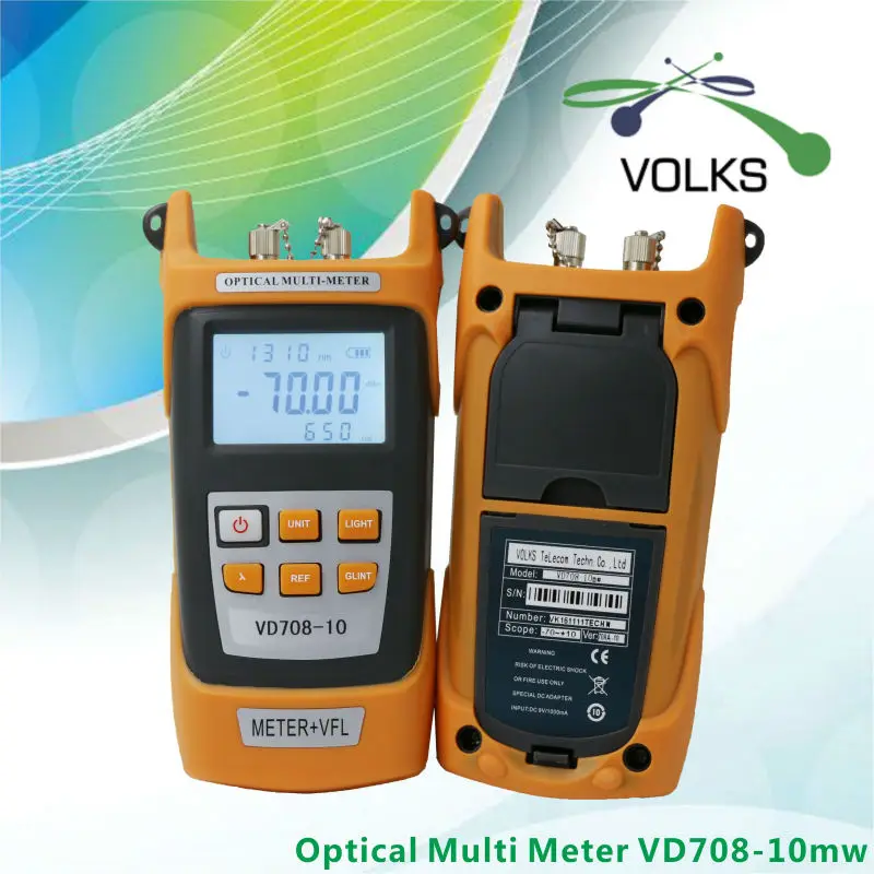 2IN1 Fiber Optic Power Meter & 5km 10km Laser Source Visual Fault locator VD708A-10mw 708B-10mw ...