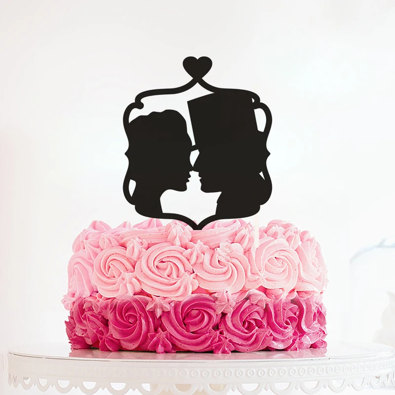 Bela foto frame da foto do casamento Do Noivo com a silhueta da noiva ...