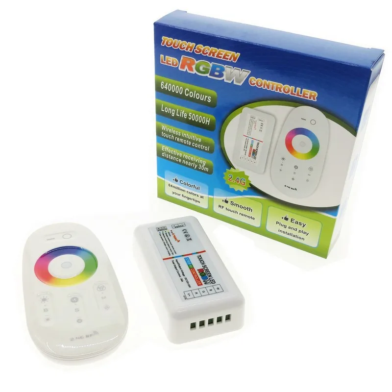 Touch Screen Remote Led RGBW Controller, RF Remote Control Dimmer, Led ...