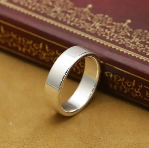 Handmade 999 Silver Ring Real Pure Silver Ring Unisex Silver Ring ...