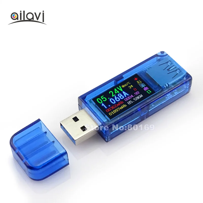Usb Tester Usb3.0 Ips Color Lcd Voltmeter Ammete Multimeter Battery ...
