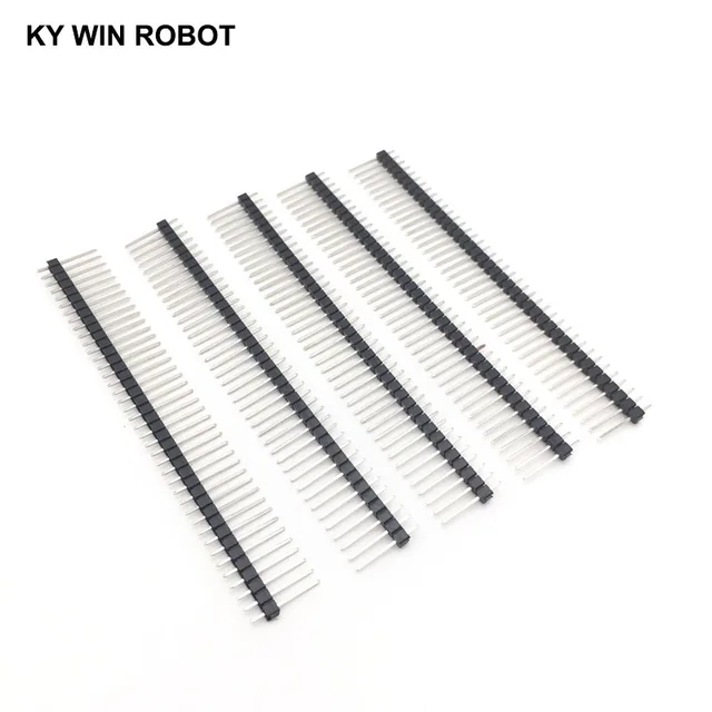 Header Pins 10Pcs White 40-Pin Female Header Strips – 2.54mm Pitch ...