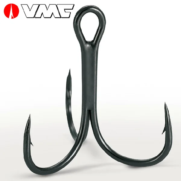 VMC 9650BN BLACK NICKEL/1X-STRONG ROUND TREBLE CARBON HOOKS/CHOOSE SIZE/PACKAGE | eBay