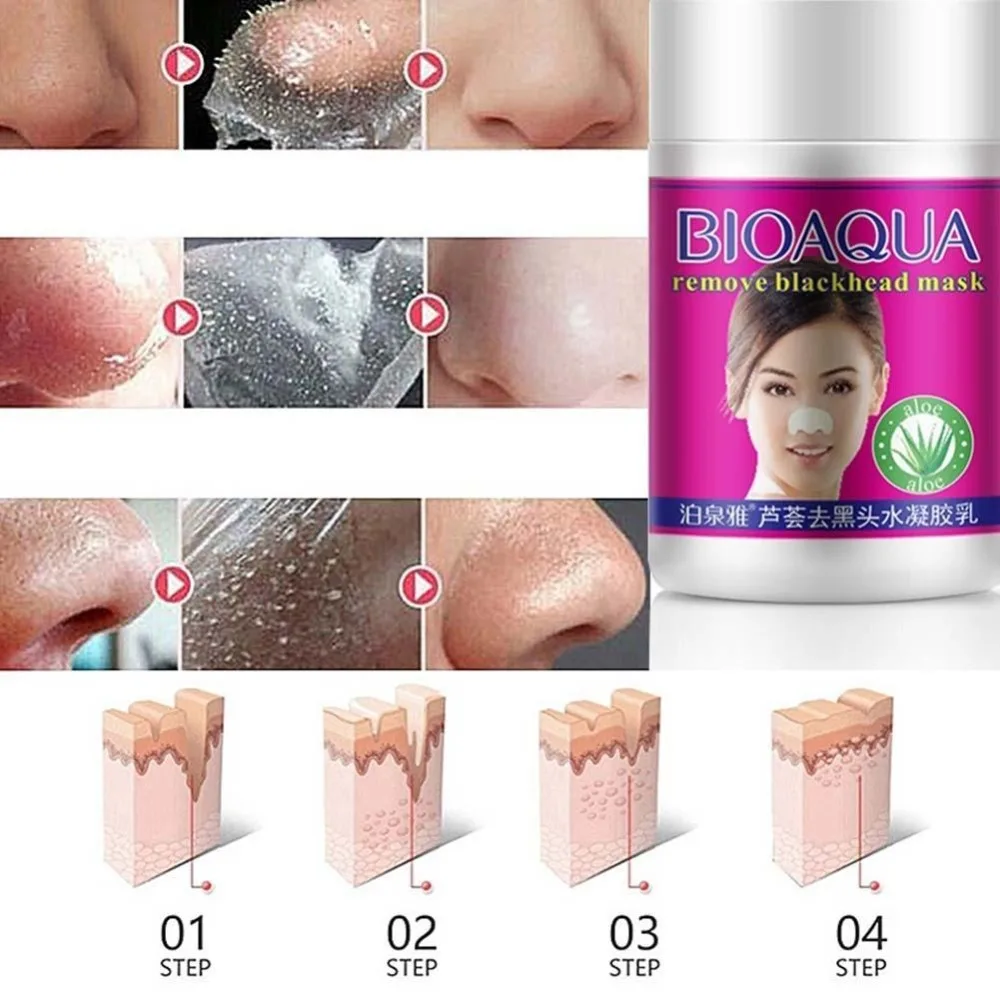 Уход за лицом, отшелушивающая маска для носа, уход за лицом для носа ...