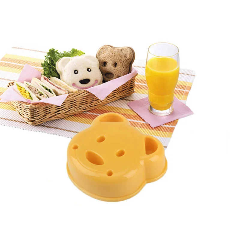 고품질 작은 곰 모양 샌드위치 금형 빵 비스킷 양각 장치 케이크 금형 메이커 Diy 금형 커터bear Shapesbread