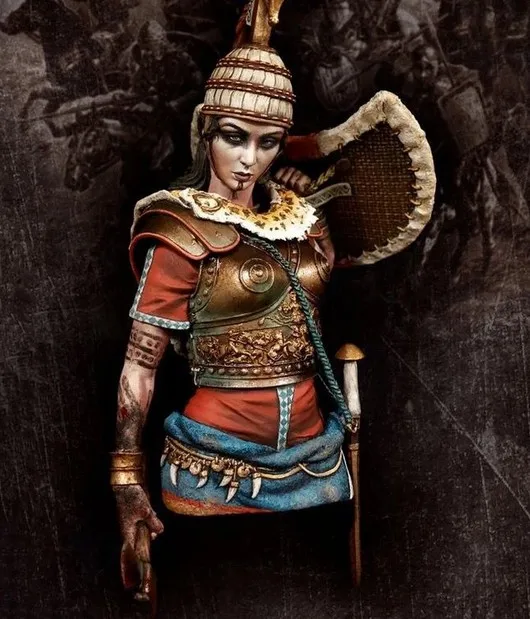 1:10 Scale Resin Bust Japanese Samurai (including 2 head) Figure Model ...