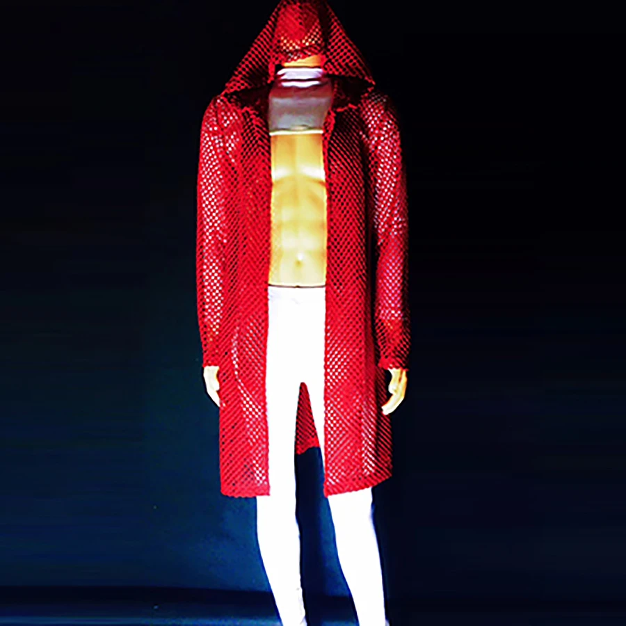 New Men Singers Sexy Overcoat Male Singer Stage Costume Slim DJ DS ...
