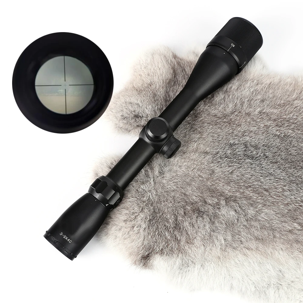 3-9X40 AO Hunting Tactical Riflescopes One Tube Glass Double Crosshair ...