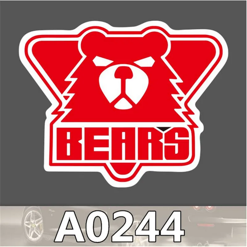 10 sheets/set Car Stickers Bear Infested Automotive Decorative Stickers ...