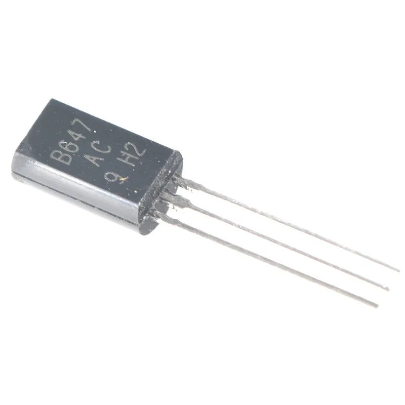 100 pçs/lote 2SB647 2SB647AC B647 B647AC TRANSISTOR 1A/120 V TO 92L ...