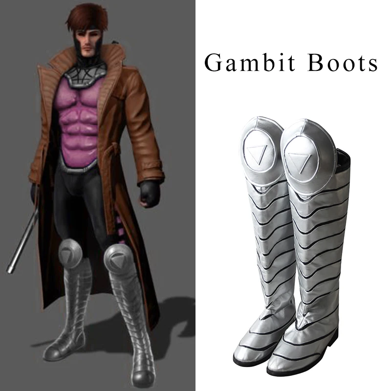 Aliexpress.com : Buy Gambit Cosplay Boots Comic X Men Cosplay Shoes Men ...
