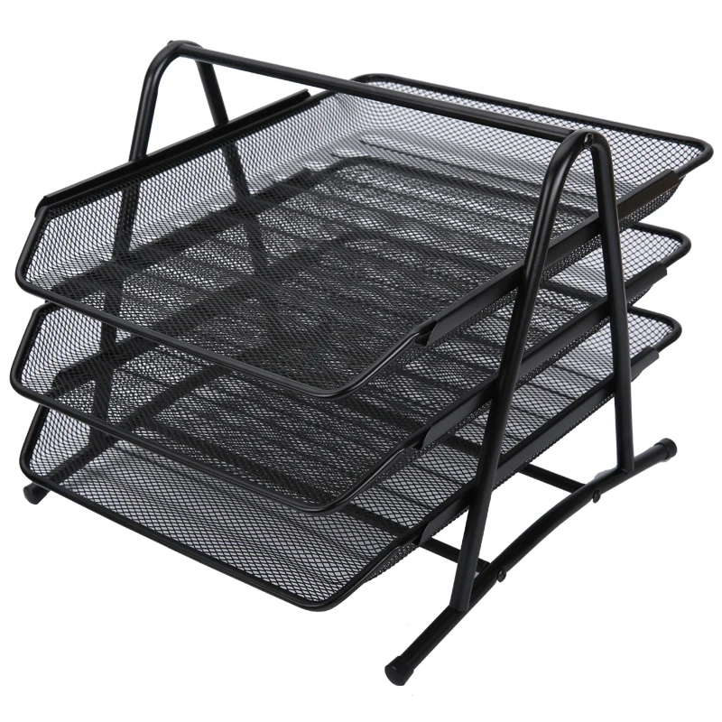 M&G Three layers can be drawn metal file tray, file rack, file basket ...