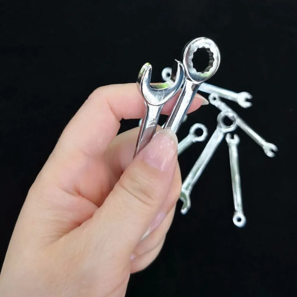 10PCS Mini Wrench Set Open End Wrench Mirror Polished Wrench Spanner ...