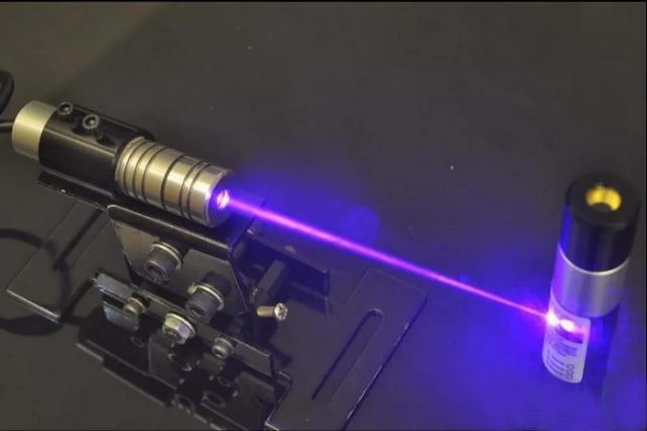 120mW 405nm violet laser module with CROSS beam with power supply and ...