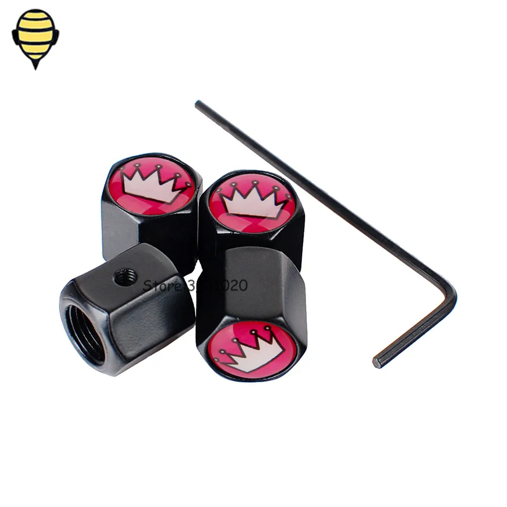 Car Styling Auto Wheel Rim Sticker Tire Valve Stem Caps For Toyota ...