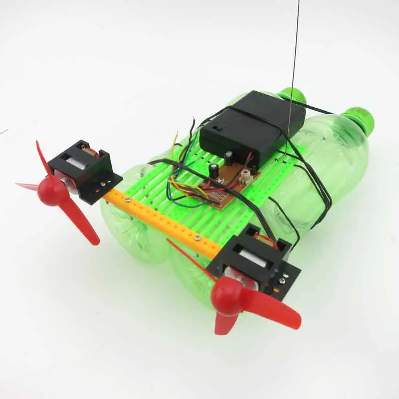 DIY air power boat oar powered ship small production technology ...