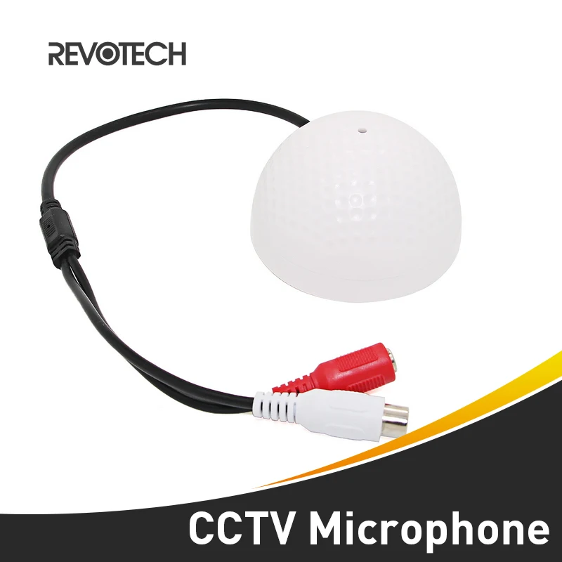 Golf Type Cctv Audio Microphone Surveillance Wide Range Audio Sound ...