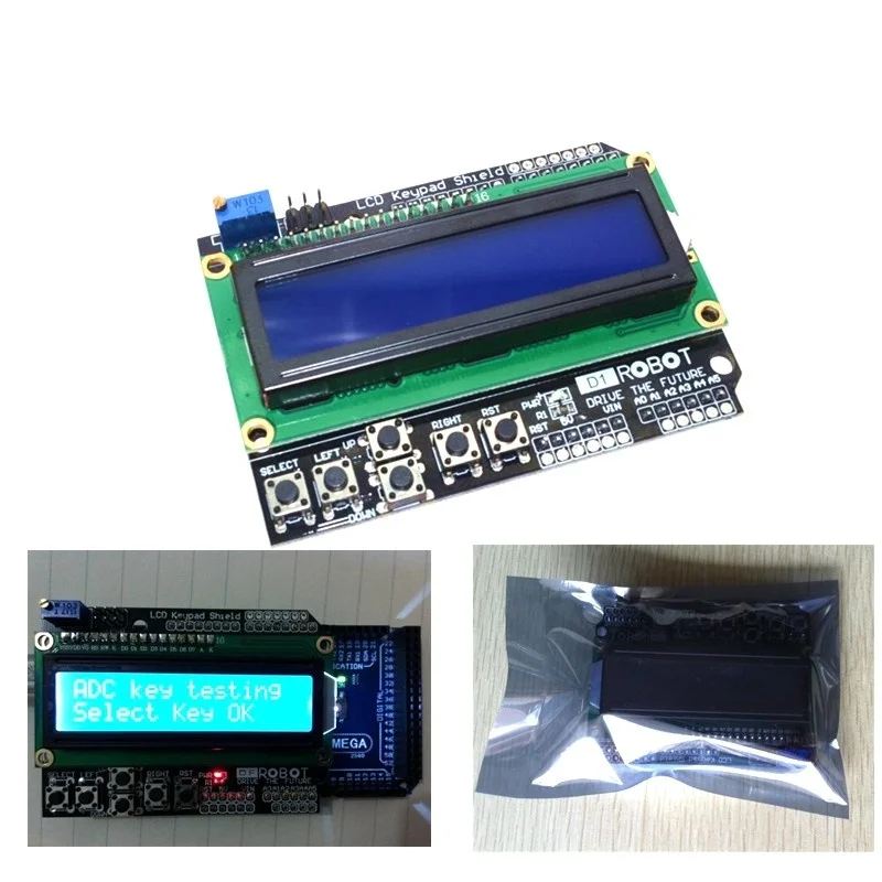 Thinary LCD Keypad Shield LCD1602 LCD 1602 Module Display For Arduino ...