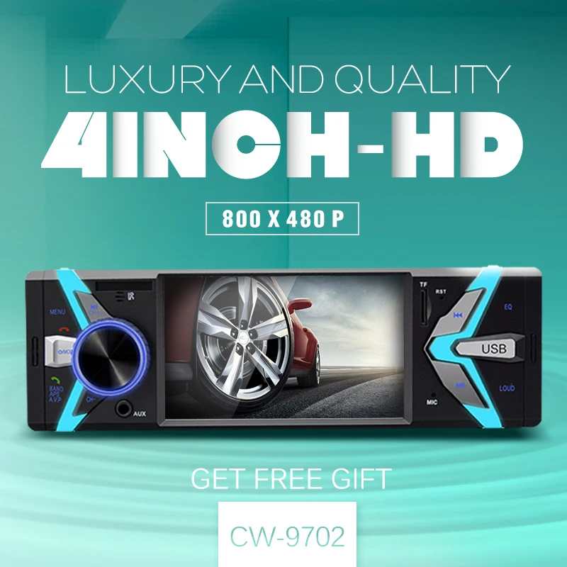 1 DIN 4 inch WinCE system Car Stereo MP3 MP4 MP5 Player Bluetooth/USB ...
