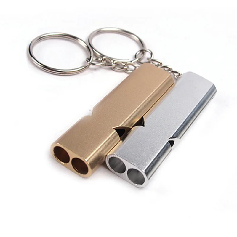 1PC-EDC-Portable-Aluminum-Alloy-Double-hole-High-Frequency-Whistle ...