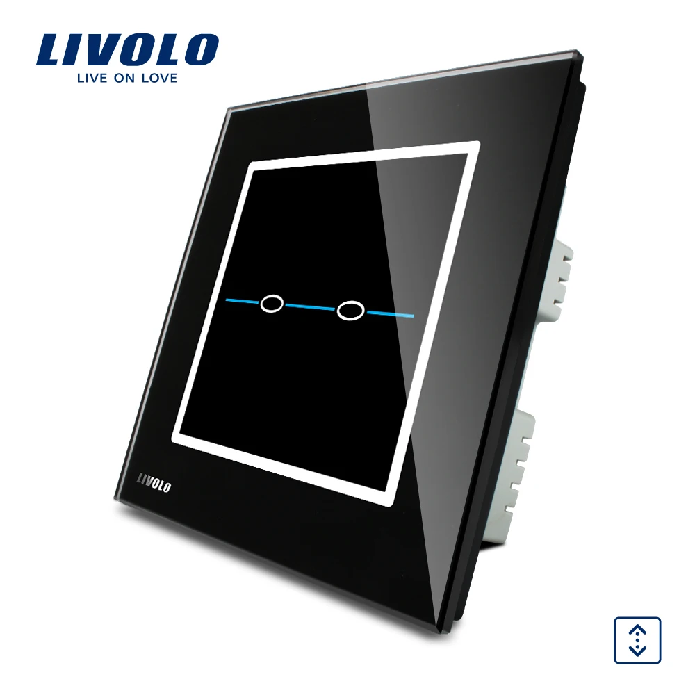 Livolo UK standard Touch Screen Curtain Switch,Home automation ,AC 220 ...