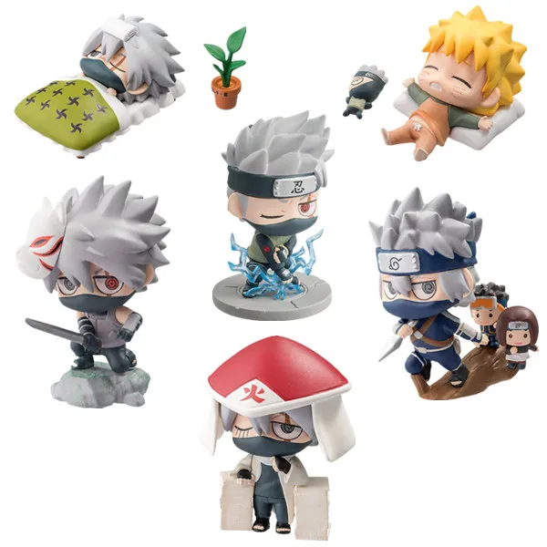 6pcs Comic Anime Kishimoto Masashi Naruto Megahouse Mini Uzumaki Naruto ...