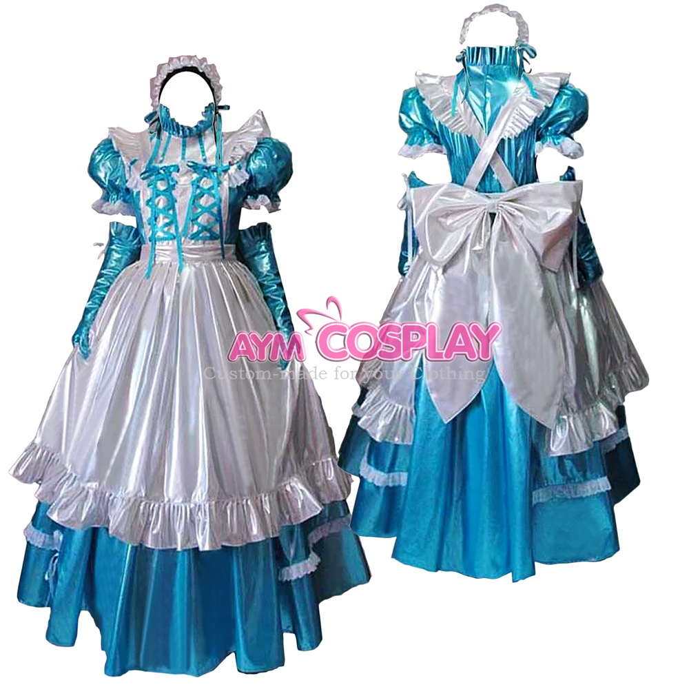 lockable PVC Maid Dress maid vinyl Uniform Tailor Made[G1635]-in Women ...