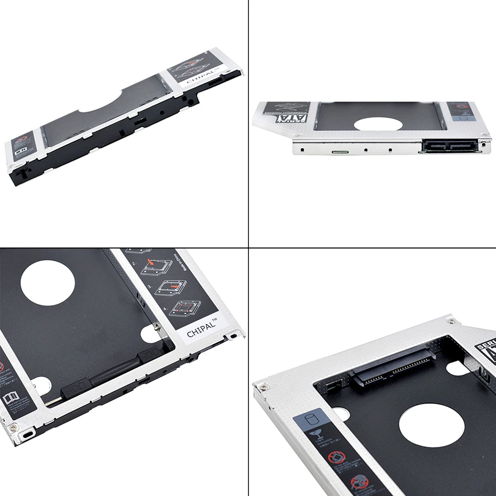 Boîtier de disque dur en aluminium 9.5mm, pour Apple Macbook Pro Air 13 ...