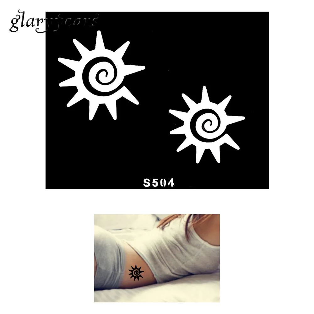 Simple Sun Henna Designs