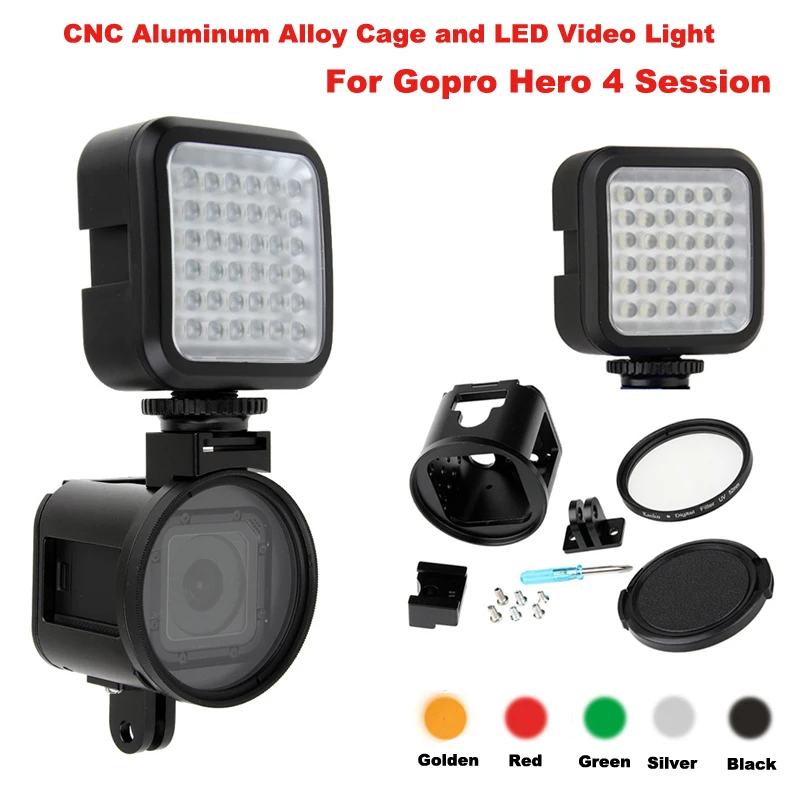 Go pro hero 4 Session camera Accessory CNC Alloy Housing Case Frame ...